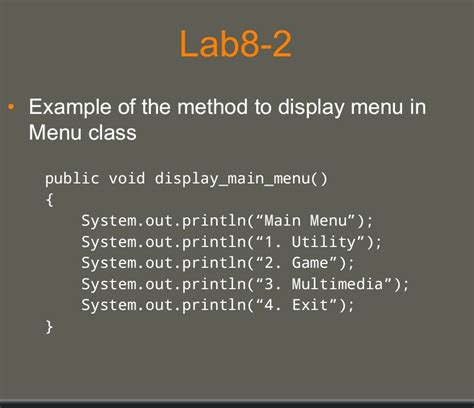Solved Lab8 2 Make A Program To Display The Menu And