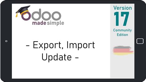 6 Export Import Update Odoo 17 Community Edition Tutorial