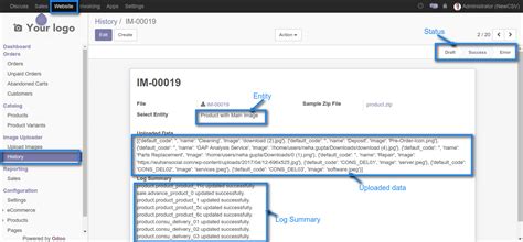 Odoo CSV Image Uploader WebKul