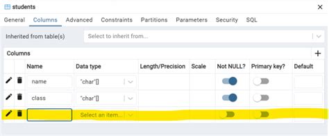 How To Modify Table Structure In PgAdmin