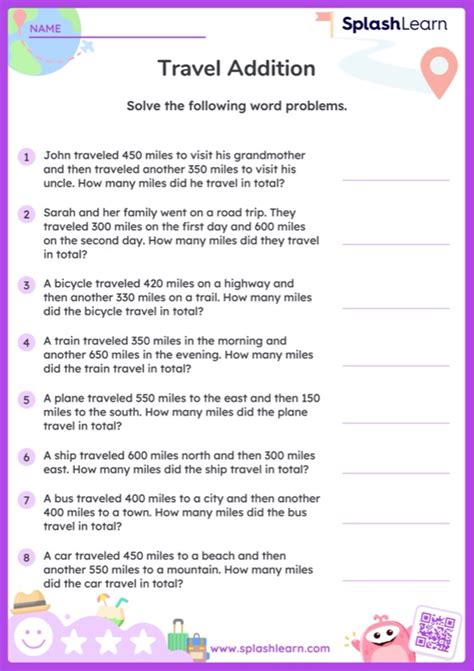 Addition Word Problems Worksheets Free And Printable Splashlearn