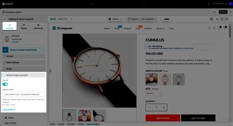 Product Image Ecomposer Landing Page Builder