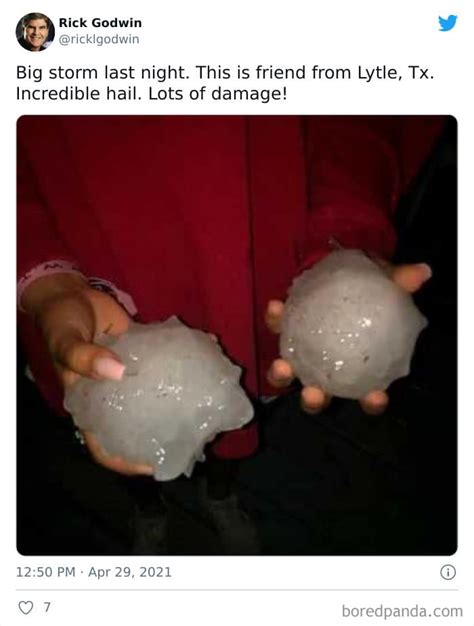 ‘gorilla Hail Struck Texas And Oklahoma Last Night And This Is How It Looked 30 Pics