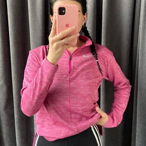 Nike термо термуха рожева кофта жіноча найк найкі найковські — ціна 440 ...