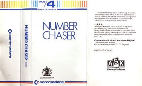 Commodore C 16 Plus 4 Number Chaser Cassette Commodore Business Machines Free Download