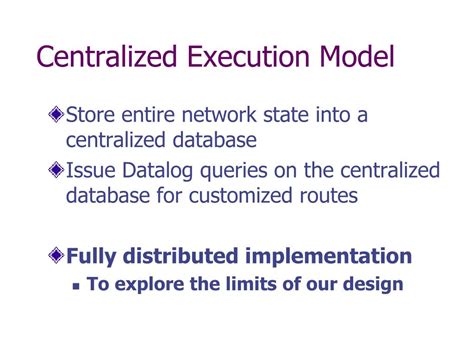 Ppt Declarative Routing Extensible Routing With Declarative Queries Powerpoint Presentation
