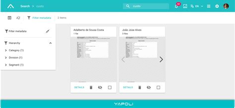 what is the metadata filter for yapoli help center