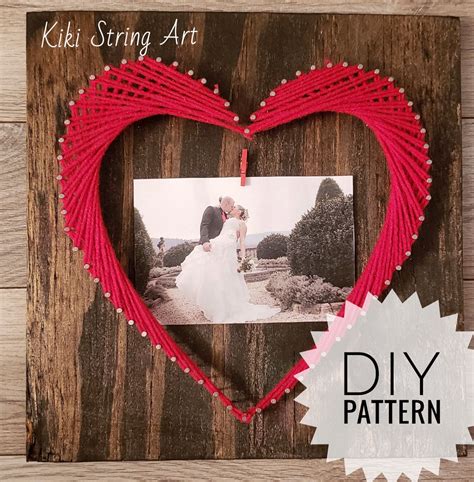 Heart String Art Template