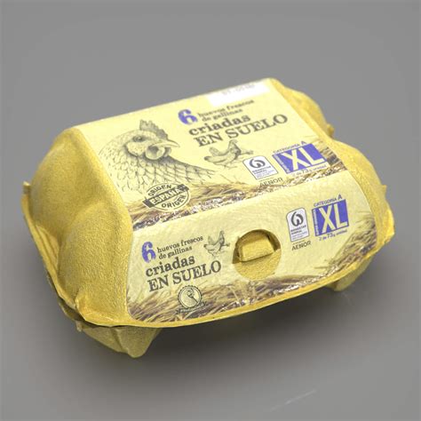 Half Dozen Egg Box 3d Model By Sanchiesp