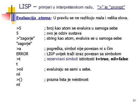 lisp n lisp list processing obradba struktura simbola
