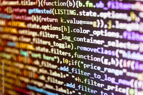 Web Working On Computer Source Abstract Algorithm Concept Data