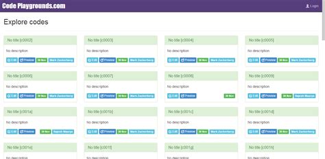 Explore Other Users Code And Ideas Code Playgrounds