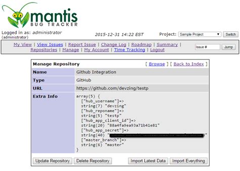 Mantisbt Github Integration Devzing Knowledge Base