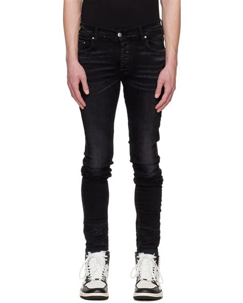 Amiri Black Stack Jeans For Men Lyst