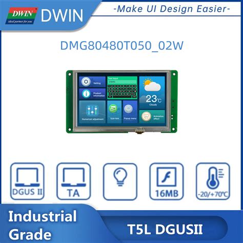 Dwin Inch HMI Touch Display RS TFT LCD Module For Industry China HMI LCD Display