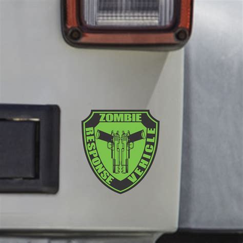 Zombie Response Vehicle Badge Sticker Label Vinyl Decal For Car Truck