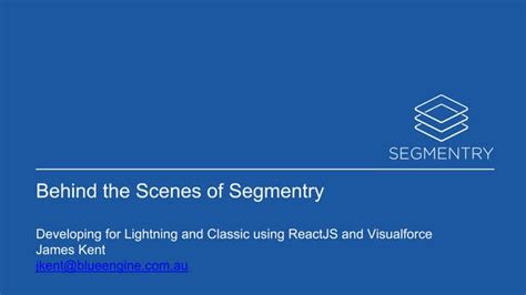 Segmentry Developing For Salesforce Lightning And Classic Using Reactjs And Visualforce Ppt