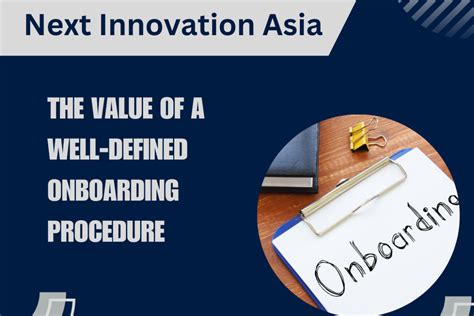 The Value Of A Well Defined Onboarding Procedure
