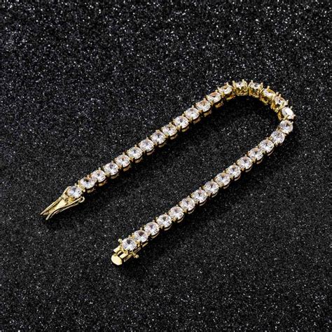 5mm Tennis 18k Gold Bracelet Kankco