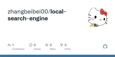 github zhangbeibei00 local search engine
