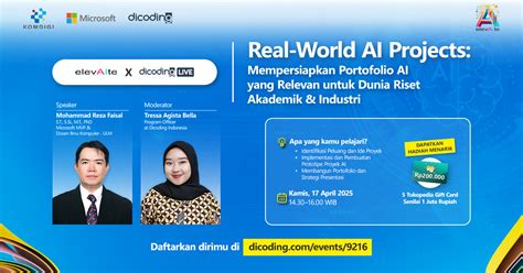 Elevaite X Dicoding Live 4 Real World Ai Projects Mempersiapkan