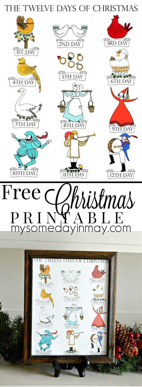 12 Days Of Christmas Template