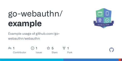 Github Go Webauthn Example Example Usage Of Github Go Webauthn Webauthn