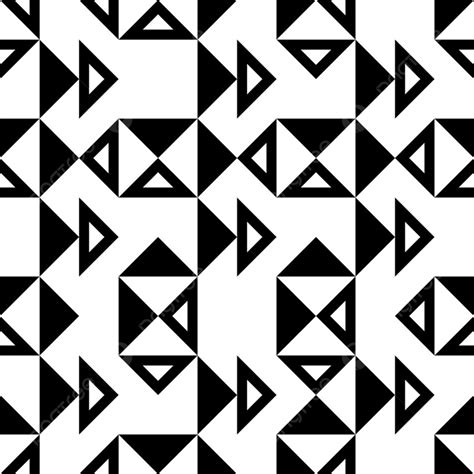 Geometric Triangle Seamless Pattern Vector Art Illustration Background