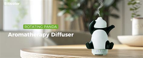 Panda Essential Oil Diffuser Cute Rotatable Diffuser For