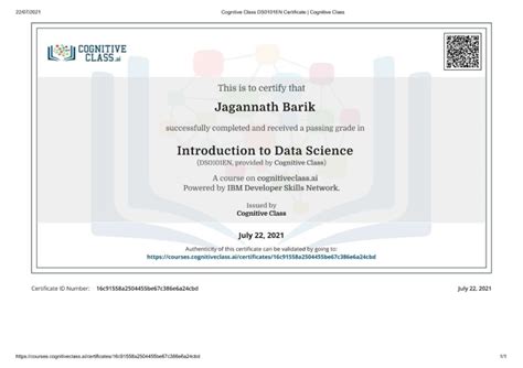 Datascience Cognitiveclass Ibm Paythonfordatascience Machinelearning Jagannath Barik