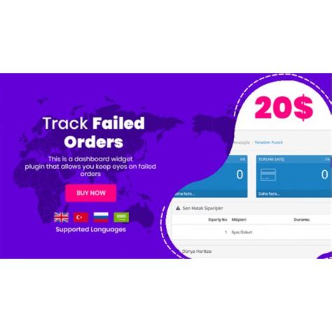 Opencart Failed Orders Dashboard Plugin