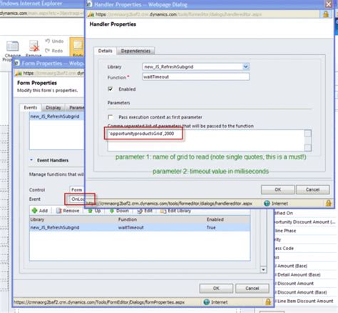 A Path To Success Accessing Subgrids Aka Grids On Crm2011 On Onload