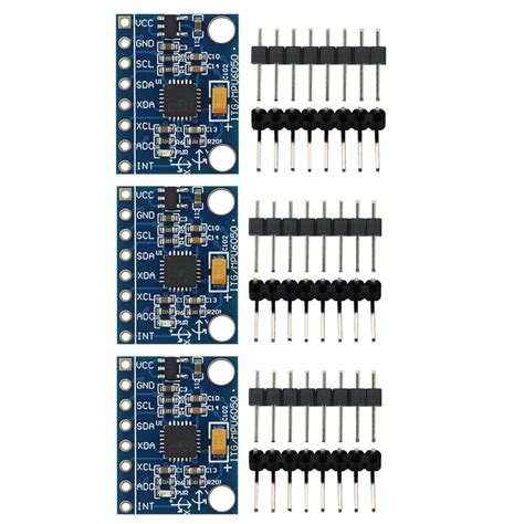 3pcs Gy 521 Mpu 6050 Module Three Axis Acceleration Gyroscope 6dof Module Accelerometer