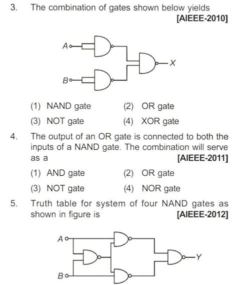 SOLUTION Jee Mains Pyq Transistors And Logic Gates Studypool