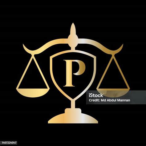 초기 편지 P 법률 사무소 로고 알파벳 편지 P 개념의 법률 로고 및 변호사 개념에 대한 스톡 벡터 아트 및 기타 이미지