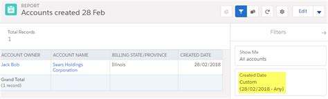 Salesforce Report Result Difference Because Of User