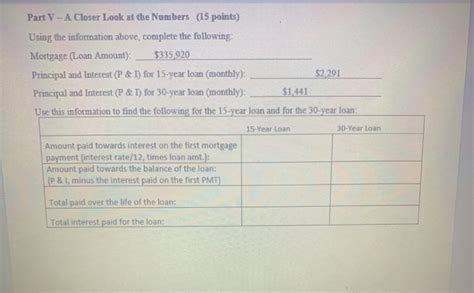 solved part v a closer look at the numbers 15 points using