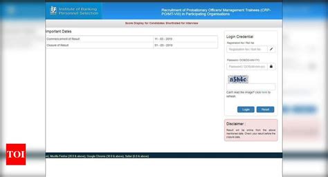 IBPS PO Main Scores Released Ibps In Check Direct Link Here Times Of India