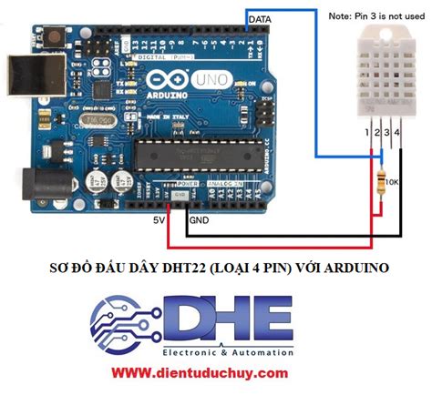 DHT CẢM BIẾN ĐO NHIỆT ĐỘ ĐỘ ẨM ĐỘ CHÍNH XÁC CAO kèm dây kết nối LINH KIỆN ĐIỆN TỬ ĐỨC