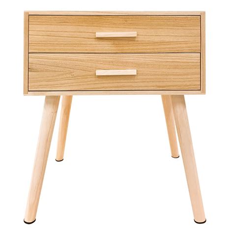 Buro De Madera Con 2 Cajones - Natural | Perfect Home