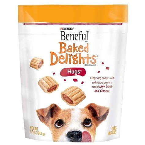 New Beneful Baked Delights Hugs And Snackers Bundle 2 Bags Treats 85
