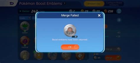 bug on upgrading emblems r pokemonunite