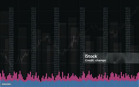 트렌드 라인 그래프 바 차트 배경에 검은 색에 주식 시장에서 추상 금융 차트 가격에 대한 스톡 벡터 아트 및 기타 이미지 가격 거래자 검은색 Istock