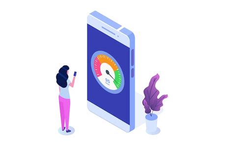 Premium Vector Internet Download Speed Test Concept