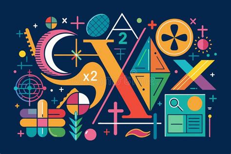 Multicolored Objects Arranged On A Vibrant Blue Backdrop Mathematics Multicolored Objects Arranged On A Vibrant Blue Backdrop Mathematics