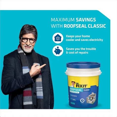 dr fixit roofseal classic waterproofing solution packaging size 20l