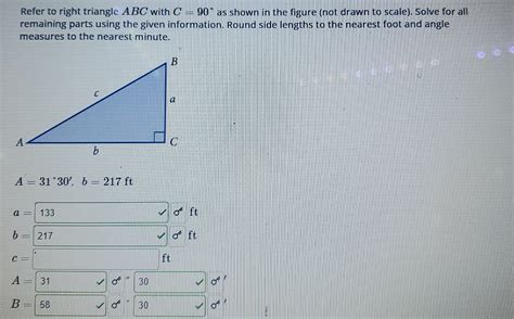 solved refer to right triangle abc with c 90° ﻿as shown in