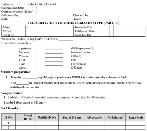 Calibration Of Dissolution Test Apparatus Pharmaguidehub