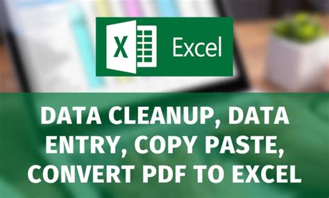 do excel cleanup data entry copy paste convert to excel by