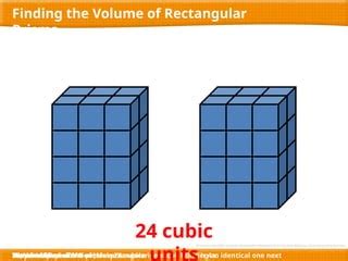 An Introduction To Volume Of Rectangular Prism Counting Cubes PPTX